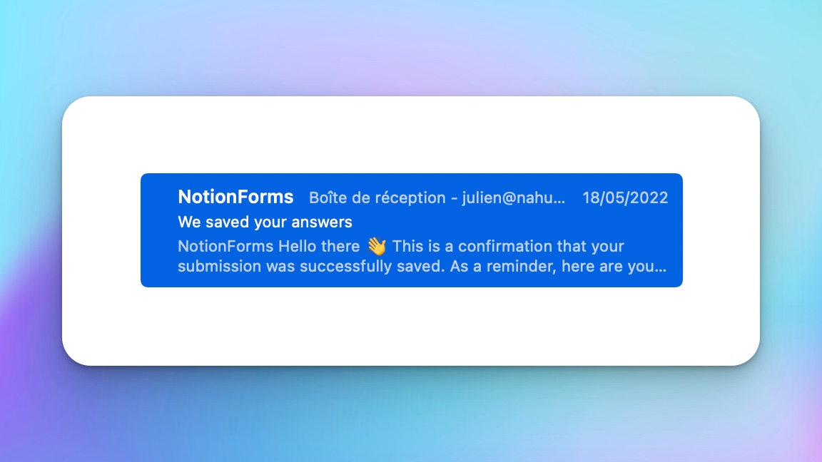 Notifications - NoteForms
