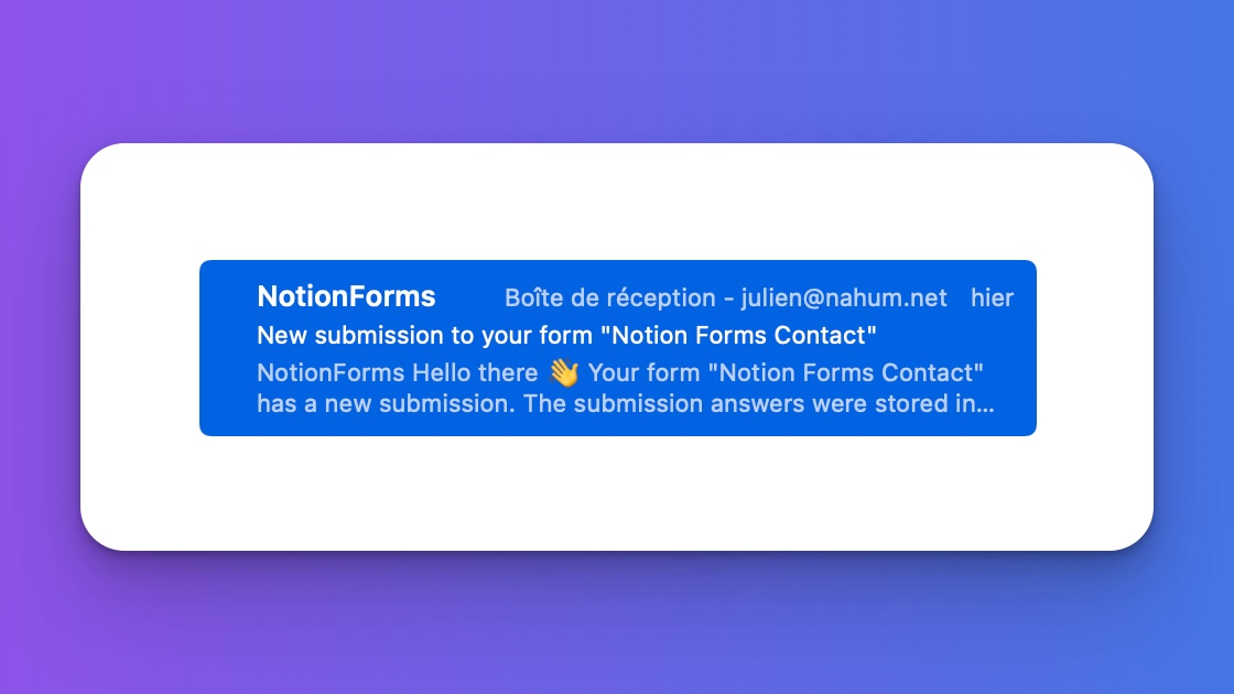 Notifications - NoteForms